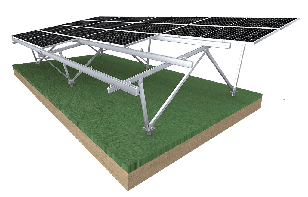 Terra AL Ground Mount Solar System | Pre-Assembled Aluminum