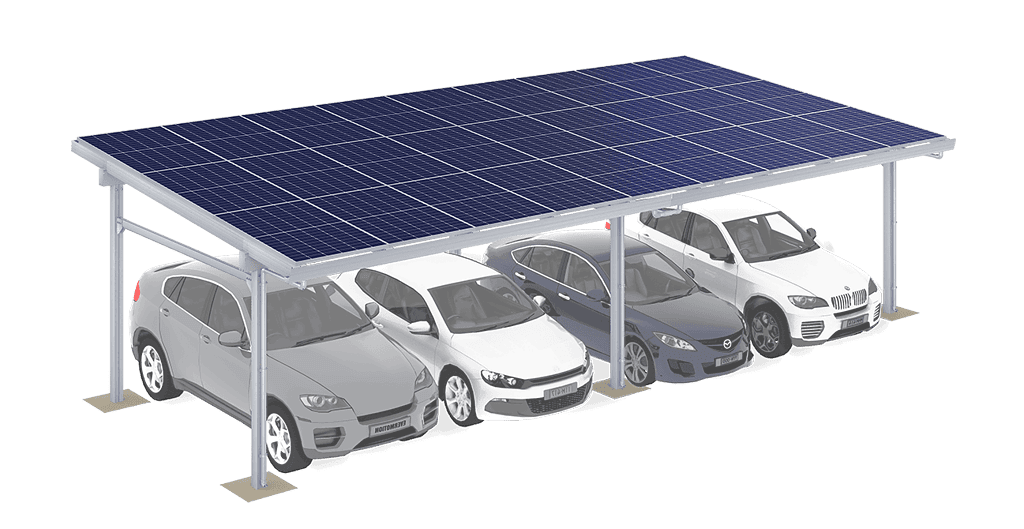 Titan LITE: Aluminum Waterproof Solar Carport System